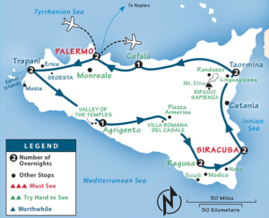 Map of Sicily: How to Get Around Sicily